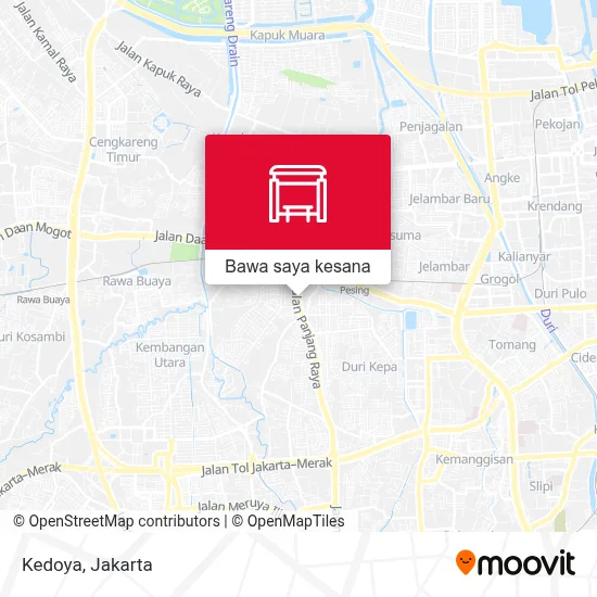 Perhentian Kedoya - Rute, Jadwal, dan Tarif