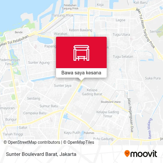 Perhentian Sunter Boulevard Barat - Rute, Jadwal, dan Tarif