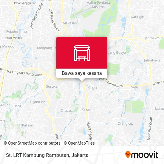 St. LRT Kampung Rambutan - Rute, Jadwal, dan Tarif
