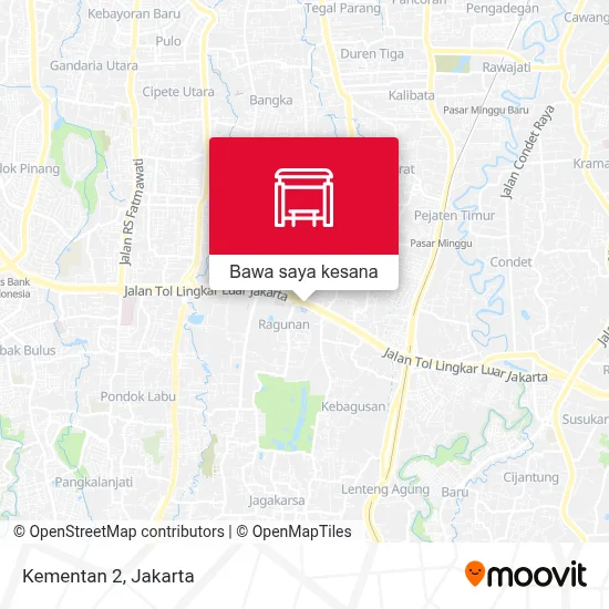 Perhentian Kementan 2 - Rute, Jadwal, dan Tarif
