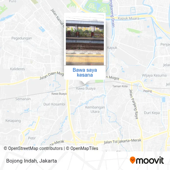 Stasiun Bojong Indah - Rute, Jadwal, dan Tarif