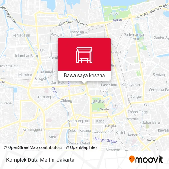 Perhentian Komplek Duta Merlin - Rute, Jadwal, dan Tarif
