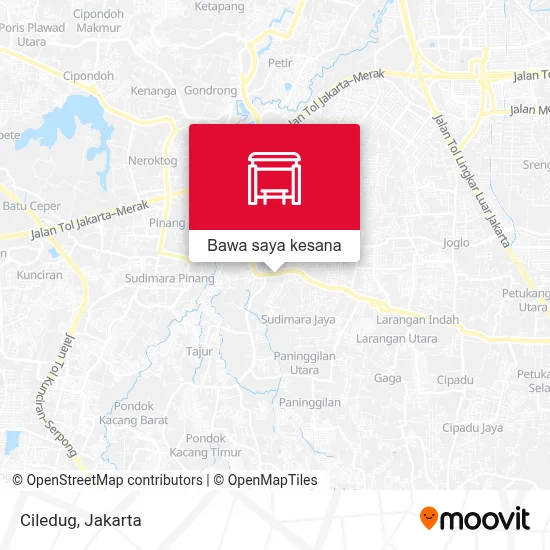 Perhentian Ciledug - Rute, Jadwal, dan Tarif