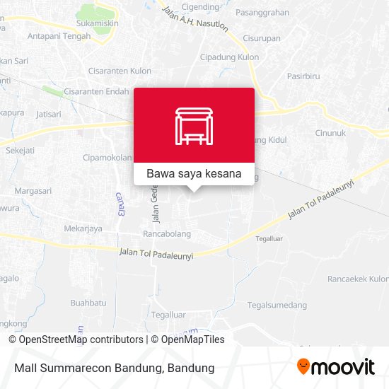 Perhentian Mall Summarecon Bandung - Rute, Jadwal, dan Tarif