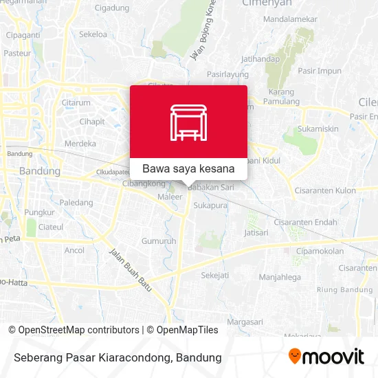 Perhentian Seberang Pasar Kiaracondong - Rute, Jadwal, dan Tarif