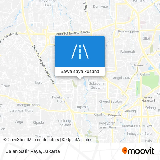 Bagaimana menuju ke Jalan Safir Raya, Jakarta Barat dengan bis atau mrt?