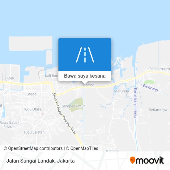 Bagaimana menuju ke Jalan Sungai Landak, Jakarta Utara dengan bis?