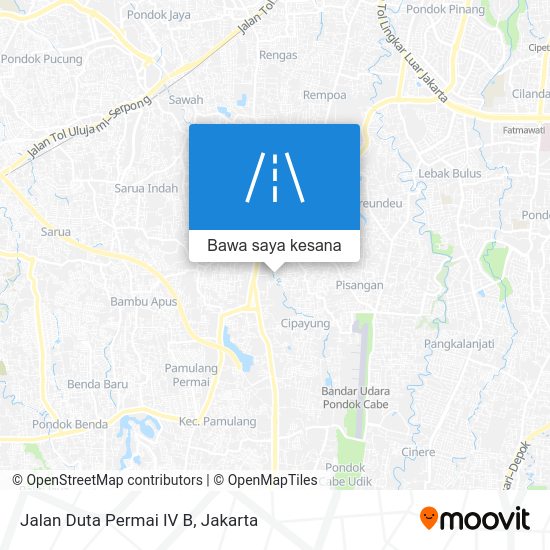 Bagaimana menuju ke Jalan Duta Permai IV B, Tangerang dengan bis atau mrt?