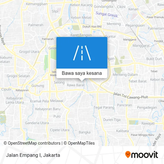 Bagaimana menuju ke Jalan Empang I, Jakarta Selatan dengan bis atau mrt?