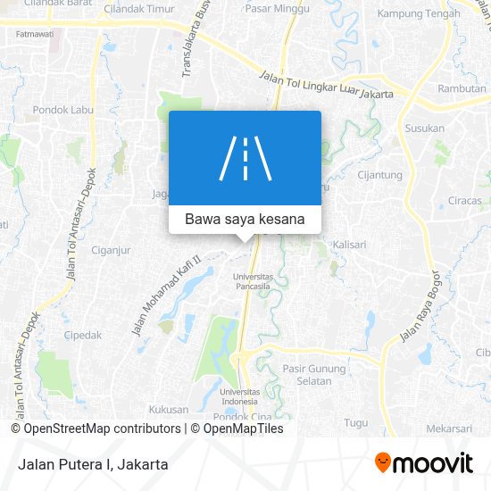 Bagaimana menuju ke Jalan Putera I, Jakarta Selatan dengan bis atau kereta?