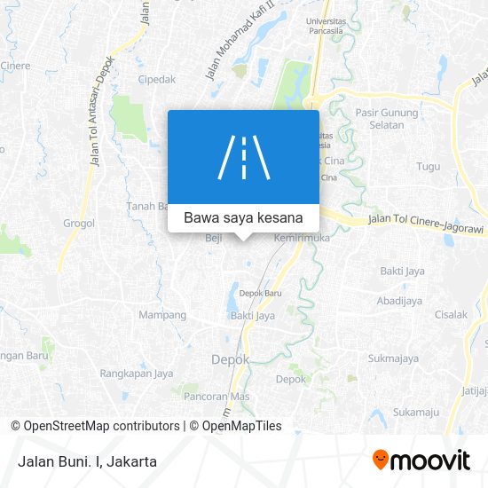 Bagaimana menuju ke Jalan Buni. I, Depok dengan bis atau kereta?