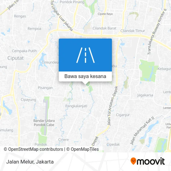 Bagaimana menuju ke Jalan Melur, Depok dengan bis atau mrt?