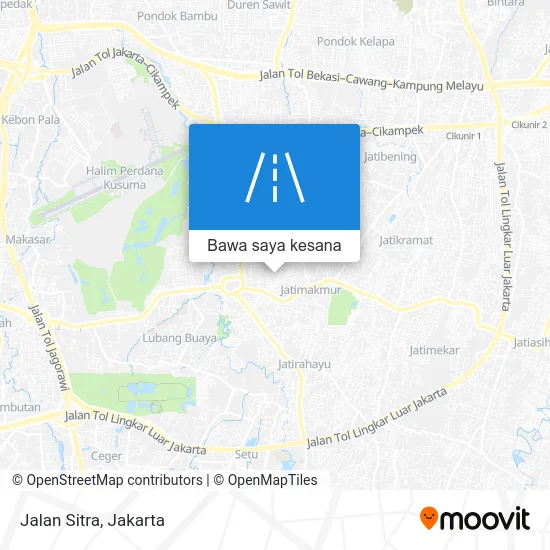 Bagaimana menuju ke Jalan Sitra, Kota Bekasi dengan bis atau lrt?