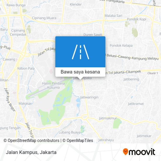 Bagaimana menuju ke Jalan Kampus, Jakarta Timur dengan bis?