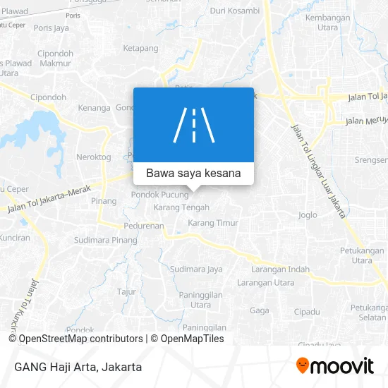 Bagaimana menuju ke GANG Haji Arta, Kota Tangerang dengan bis?