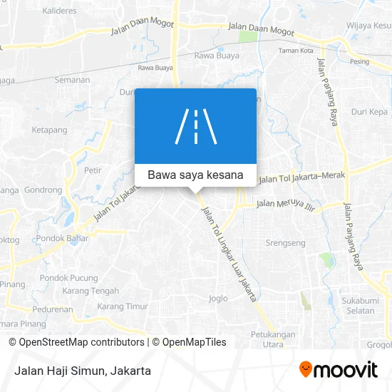 Bagaimana menuju ke Jalan Haji Simun, Jakarta Barat dengan bis atau mrt?