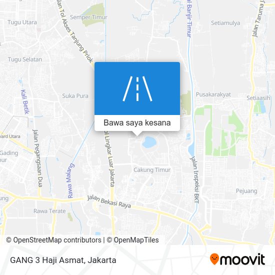 Bagaimana menuju ke GANG 3 Haji Asmat, Jakarta Timur dengan bis?