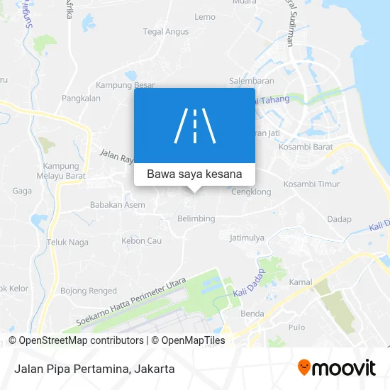 Bagaimana menuju ke Jalan Pipa Pertamina, Tangerang dengan bis?