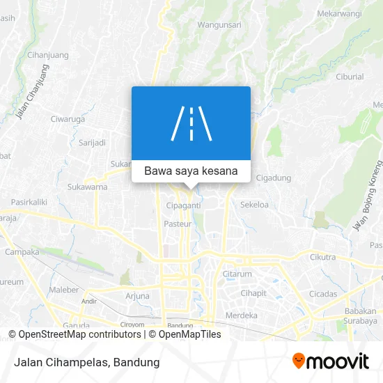 Bagaimana menuju ke Jalan Cihampelas, Kota Bandung dengan bis atau kereta?