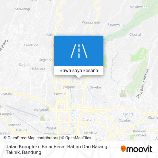 Bagaimana menuju ke Jalan Kompleks Balai Besar Bahan Dan Barang Teknik ...