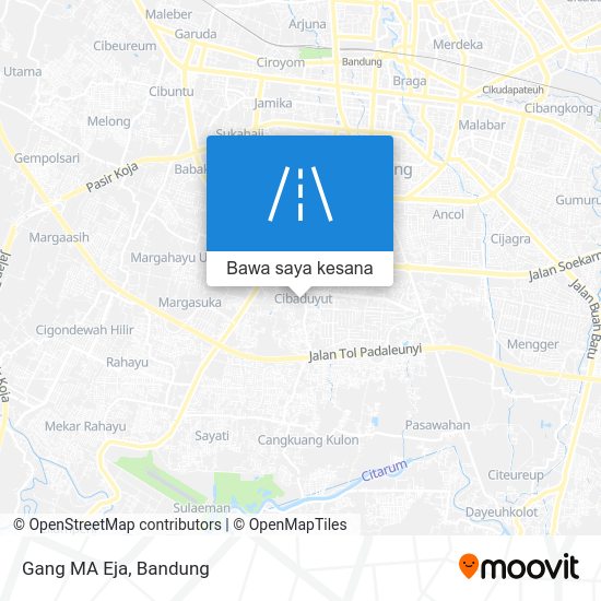 Bagaimana menuju ke Gang MA Eja, Kota Bandung dengan bis?
