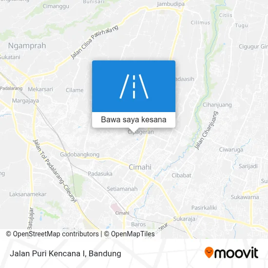 Bagaimana menuju ke Jalan Puri Kencana I, Bandung dengan bis atau kereta?