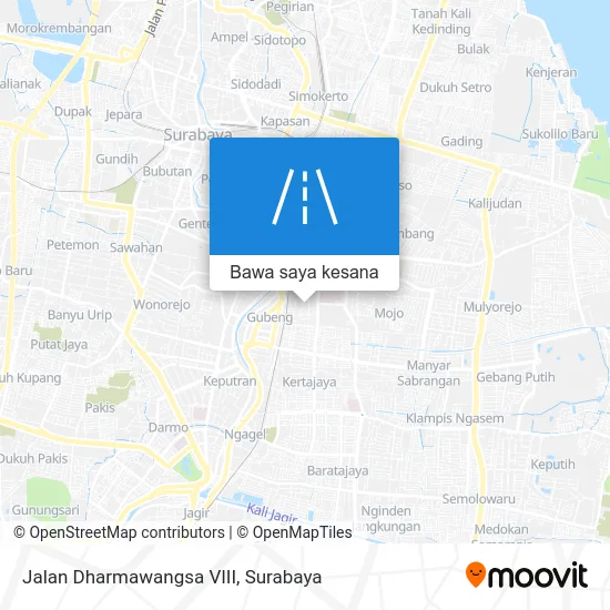 Bagaimana menuju ke Jalan Dharmawangsa VIII, Gubeng dengan bis atau kereta?