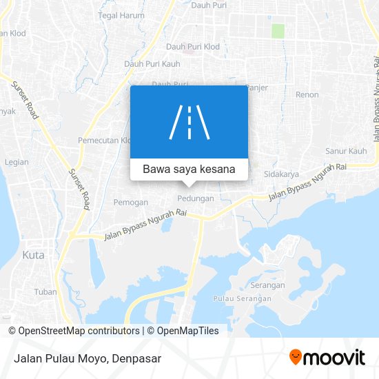Bagaimana menuju ke Jalan Pulau Moyo, Denpasar dengan bis?