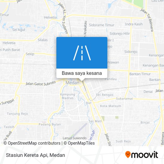 Bagaimana menuju ke Stasiun Kereta Api, Kota Medan dengan bis?