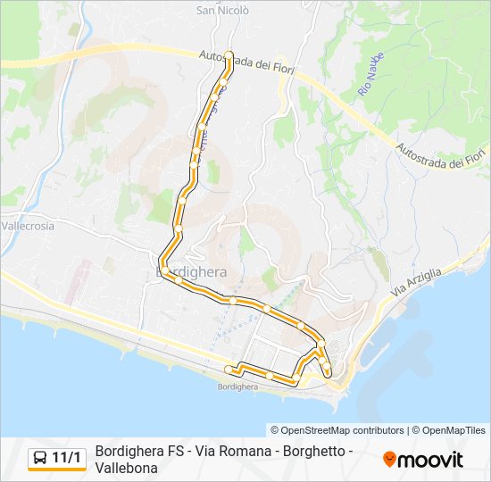 111 Route: Schedules, Stops & Maps - Borghetto Inferiore (Updated)