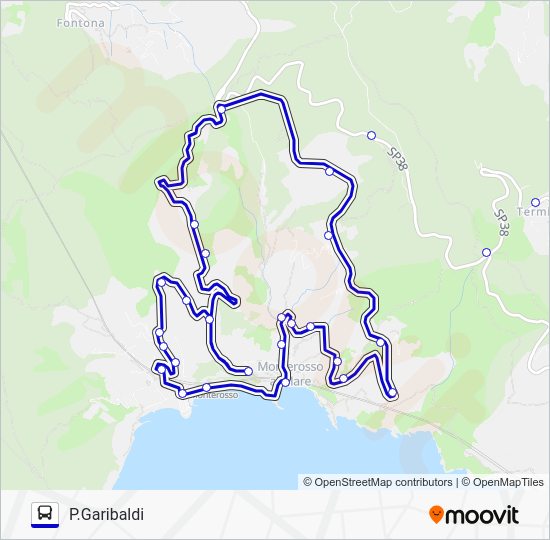 Linea PGARIBALDI: orari, fermate e mappe - Piazza Garibaldi (Aggiornato)