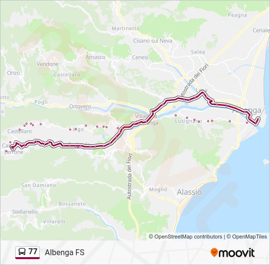 77 Route: Schedules, Stops & Maps - Albenga FS (Updated)