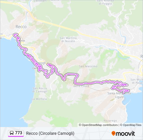 773 Route: Schedules, Stops & Maps - Recco (Circolare Camogli) (Updated)