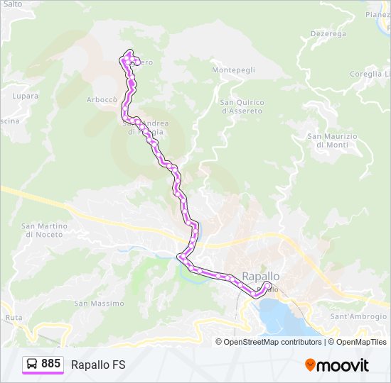 885 Route: Schedules, Stops & Maps - Rapallo FS (Updated)