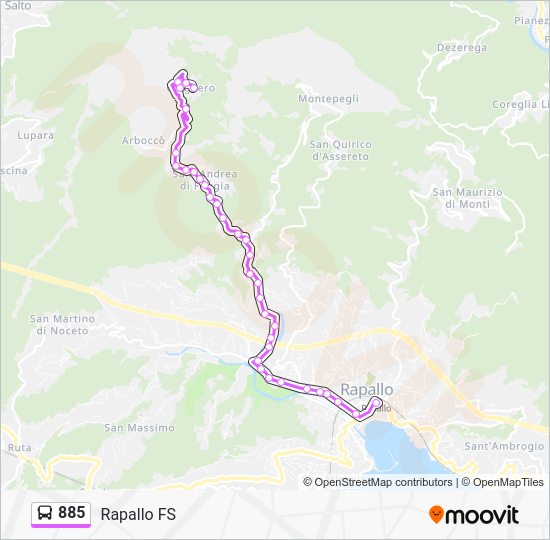 885 Route: Schedules, Stops & Maps - Rapallo FS (Updated)