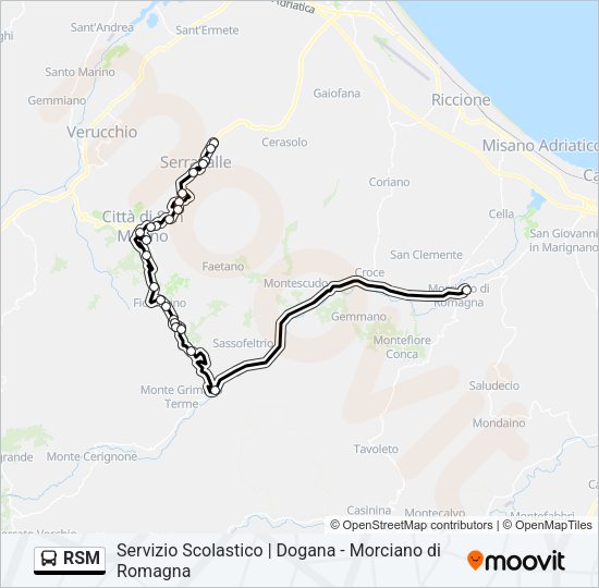 rsm Route: Schedules, Stops & Maps - Dogana (Updated)