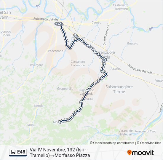 e48 Route: Schedules, Stops & Maps - Via IV Novembre, 132 (Isii ...