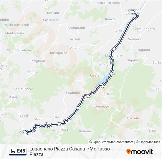 e48 Route: Schedules, Stops & Maps - Lugagnano Piazza Casana‎→Morfasso ...