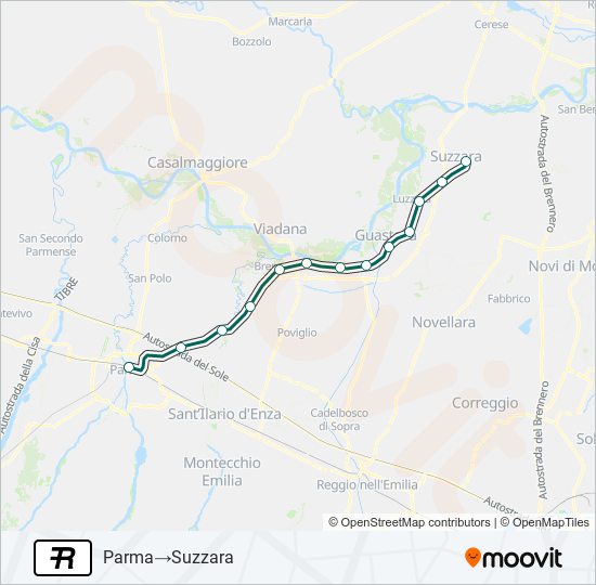 r Route: Schedules, Stops & Maps - Parma‎→Suzzara (Updated)
