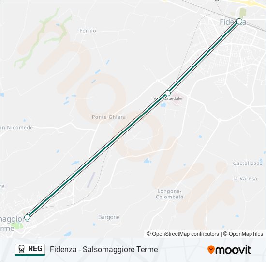 reg Route: Schedules, Stops & Maps - Salsomaggiore Terme‎→Fidenza (Updated)
