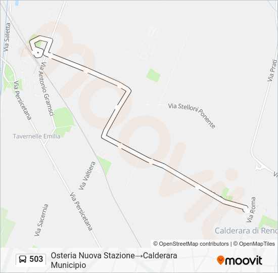 503 Route: Schedules, Stops & Maps - Osteria Nuova Stazione‎→Calderara ...