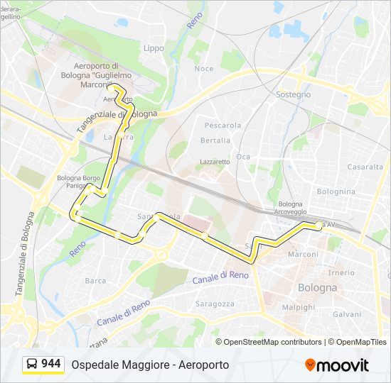 944 Route: Schedules, Stops & Maps - Stazione Centrale‎→Aeroporto (Updated)