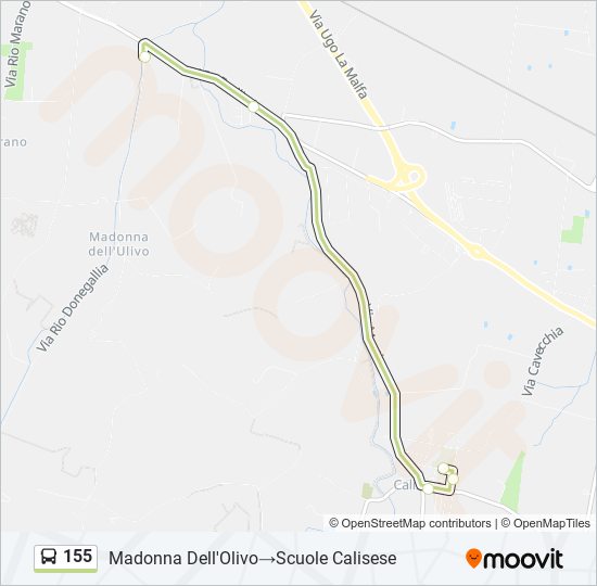 155 Route: Schedules, Stops & Maps - Madonna Dell'Olivo‎→Scuole ...