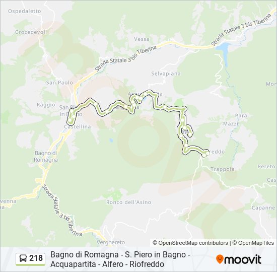 218 Route: Schedules, Stops & Maps - Riofreddo‎→S.Piero In B. Centro ...