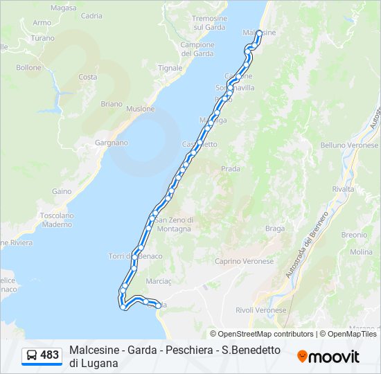 483 Route: Schedules, Stops & Maps - Garda Autostazione (Updated)