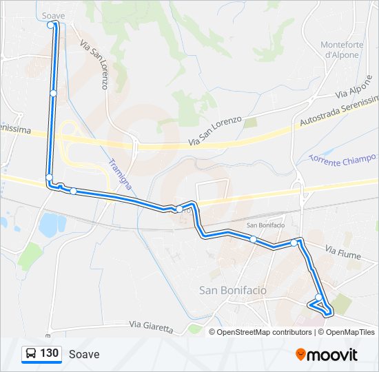 130 Route: Schedules, Stops & Maps - Soave (Updated)