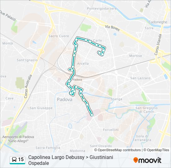 Linea 15: orari, fermate e mappe - Capolinea Largo Debussy ...