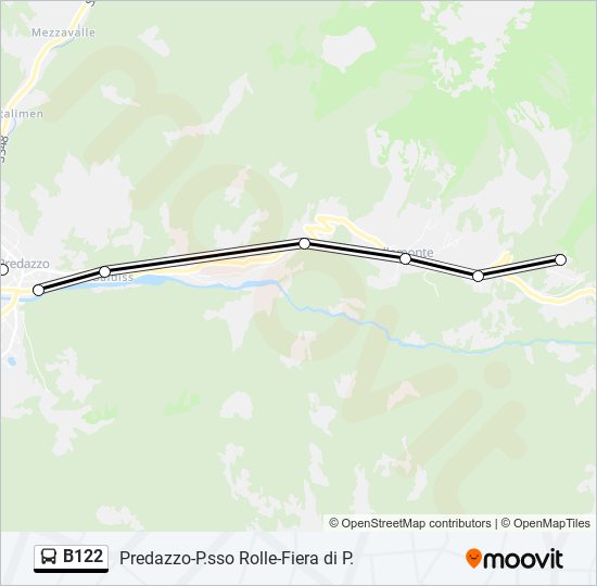 b122 Route: Schedules, Stops & Maps - Castelir Di Bellamonte (Updated)