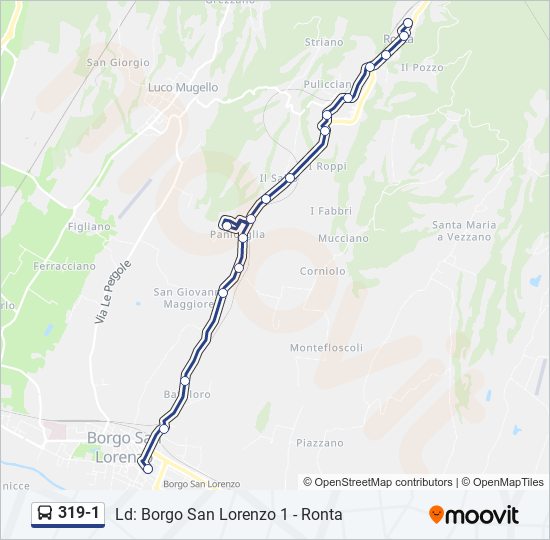 3191 Route: Schedules, Stops & Maps - 319_1-Ronta Scuole (Updated)