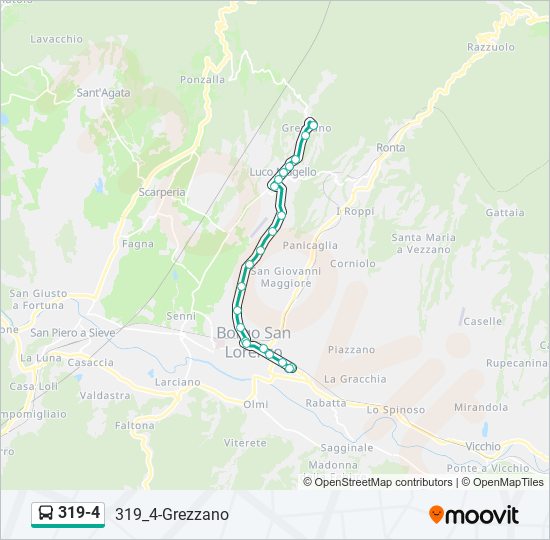 3194 Route: Schedules, Stops & Maps - 319_4-Grezzano (Updated)